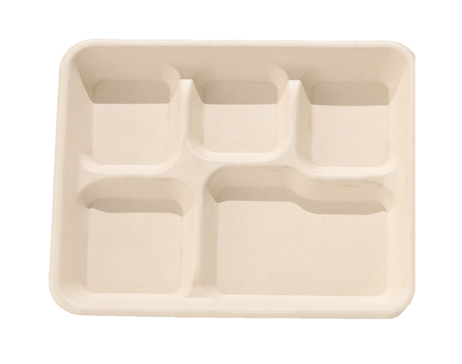 Natural Color 5-compartment lunch tray - 400 / Case – Eland